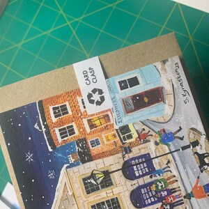 Eco Friendly Card Clasp Stickers / Low Tack Card Catch Labels ...