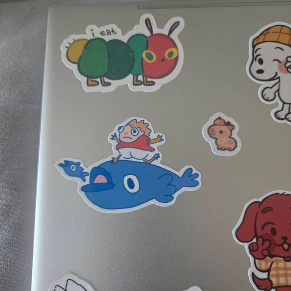 Cute Girl on Fish // Sticker - Handmade and High Quality - for Phone ...