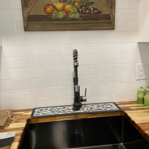 Handmade Faucet Handle Drip Catcher Tray Faucet Mat for - Etsy