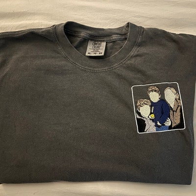 Custom Embroidered Family Portrait Shirt Father's Day Gift Personalized ...