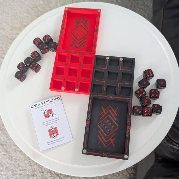 Set Board Game Knucklebones - Cult of the Lamb - Etsy