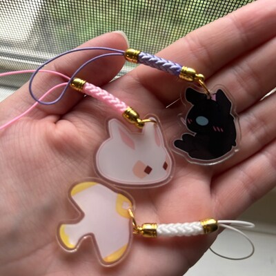 Sky Cotl Manta Keychain Bunny Charm Krill Pendant - Etsy