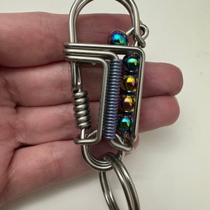 Minimalist Unique Wire Wrapped High Quality Stainless Steel Carabiner ...