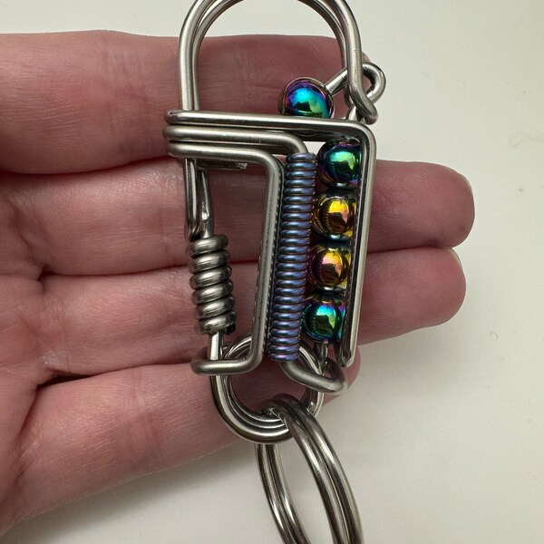 Minimalist Unique Wire Wrapped High Quality Stainless Steel Carabiner ...