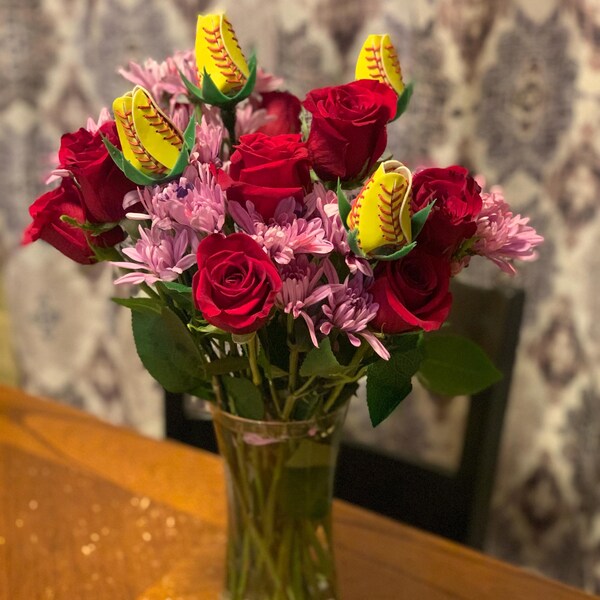 Softball Roses, Sports Rose, Basketball Baseball Soccer Volleyball ...