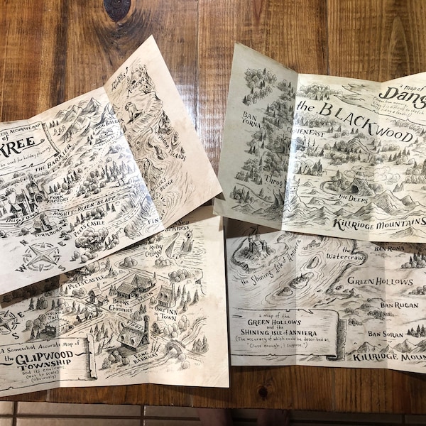 SKREE - 11 X 17" Foldable Play Map of Skree From Wingfeather Saga, Book ...