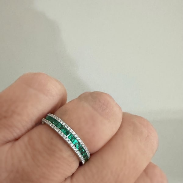 Diamond Cross Necklace / 14k Gold Baguette and Round Diamond Necklace ...