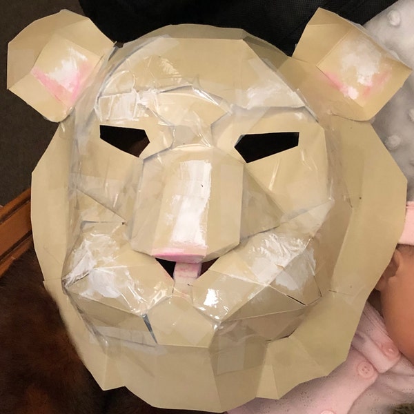 Printable Mask, How to Make the Lion Mask, Lion Costume, Instant ...