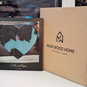 Personalised Map Location Key Holder for Wall, Custom Magnetic Key ...