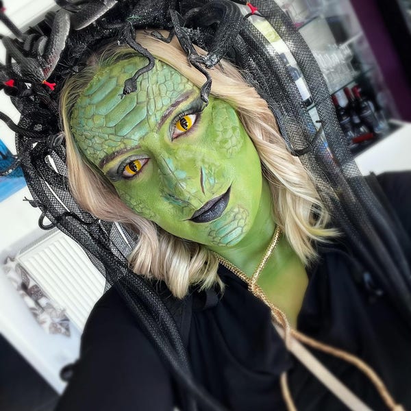 Skeletal Zombie Cheekbones/eye Sockets Prosthetic, SFX Makeup, Silicone ...