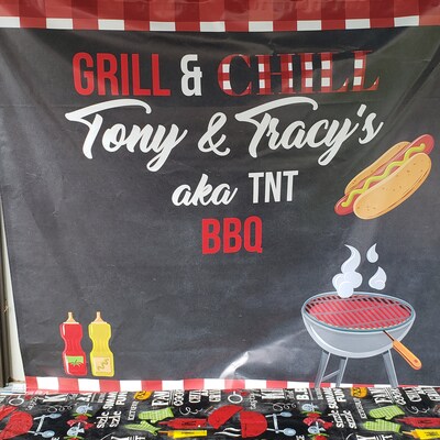 Barbecue Backdrop, Summer Backdrop, Grill Backdrop, Birthday Backdrop ...