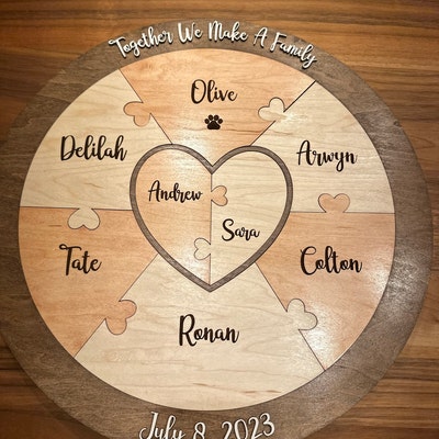 Unity or Family Puzzle, Blended Family, Unity Alternative, Wedding ...