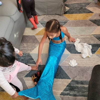 Walkable Mermaid Tail With Invisible Zipper Bottom Add - Etsy UK