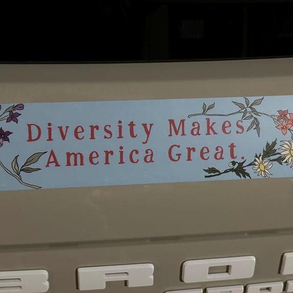 Diversity Makes America Great: Feminist Bumper Sticker - Etsy