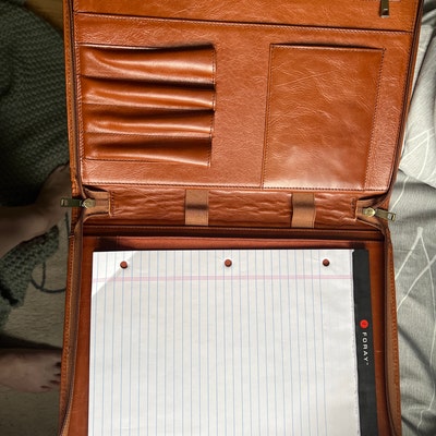 Custom 7 Ring Check Book Binder Portfolio, Check Binder With Handle ...