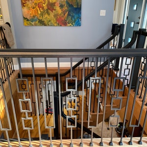 Satin Black Wrought Iron Balusters Square Liberty Series - Etsy