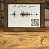 Sound Wave Sign With QR Code Voice Recording Art Custom - Etsy