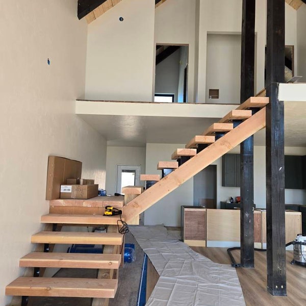 Universal Floating Stair Brackets Weld on Mono Stringer Steps ...