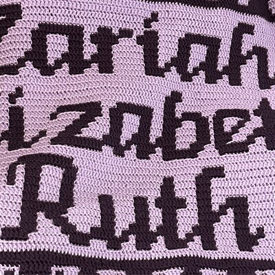 Mosaic Crochet Alphabet shadow Font, Mosaic Overlay Crochet Pattern ...