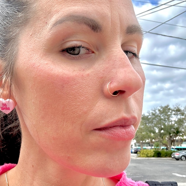 Nose Ring Hoop Varieties, Custom Sizes, Small Nose Hoop, Large Nose ...