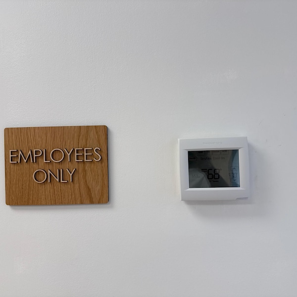 Employees Only Office Lettered Sign - Private Keep Out - Staff Only ...
