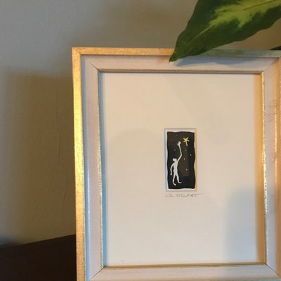 Moonlight Swallow, Flying Birds,linocut Print, Graphic Design Print ...