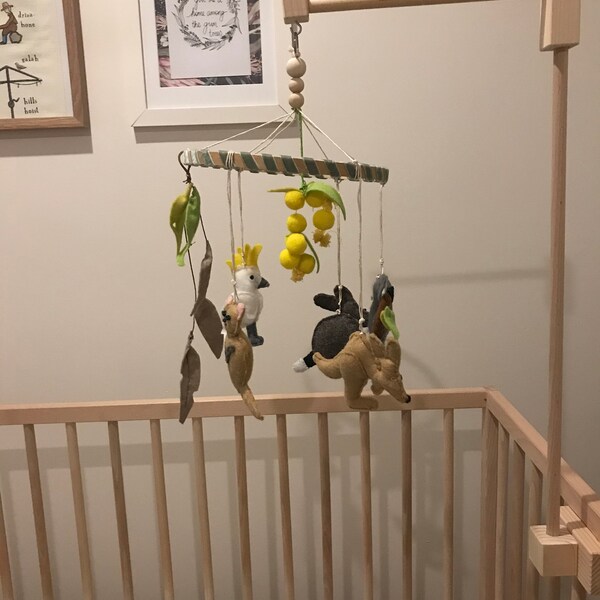 DIY Baby Mobile Hanger Kit: Wooden Crib Mobile Frame, 3 PC Set - Etsy