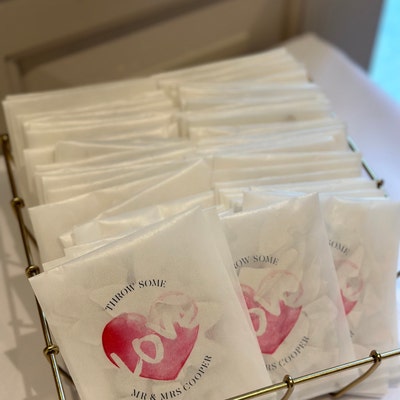 Personalised Order of Service Tissue Packets Wedding Tissues - Etsy