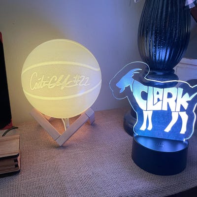 Unique 3D Printed Bedside Lamp Modern Art Deco Table Lamp, Cool and ...