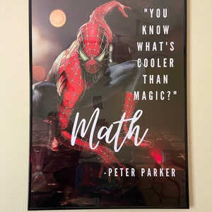 Spider-man Math Poster - Etsy