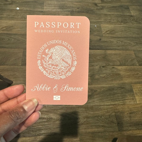 Boho Chic Boarding Pass Terracotta Save the Date Invitation for a ...