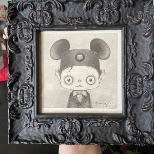 Satin Black Picture Frame Victorian Gothic Style A4 4x4 4x6 5x7 8x8 ...