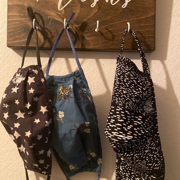 Mask Holder Sign Mask Storage Mask Hooks - Etsy