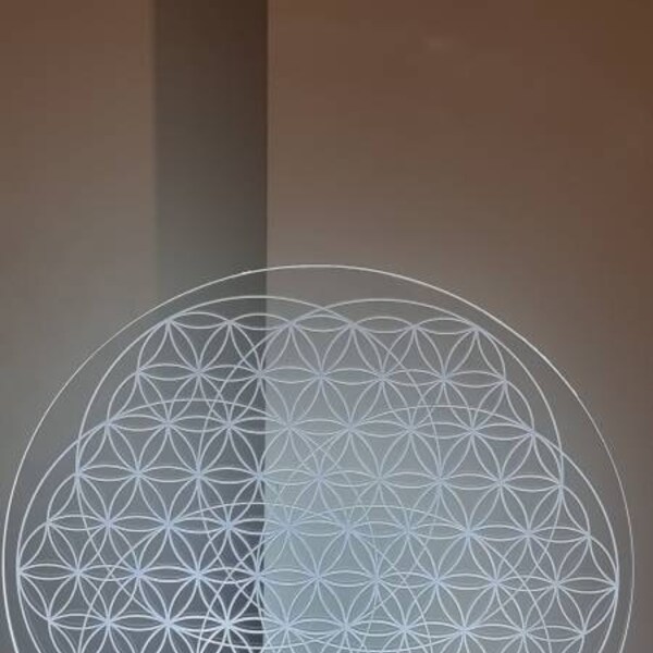 Flower of Life Variation | High Vibrational Pattern | Optional USB LED ...