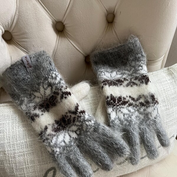 Natural Goat Wool Knee-high Socks, Knitted Warm Boot Socks, Fuzzy Comfy ...