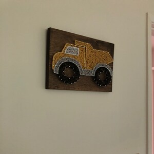 Truck String Art, Dump Truck String Art, Boy String Art, Construction ...