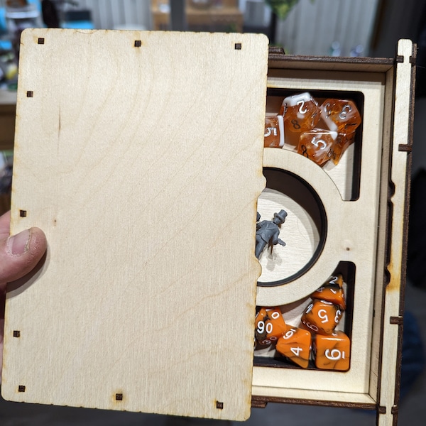 Laser Cut Slider Book SVG: Dice & Figurine Storage (digital Product) - Etsy