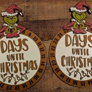 Christmas Cartoon Countdown Svg, Christmas Countdown Svg, Countdown ...