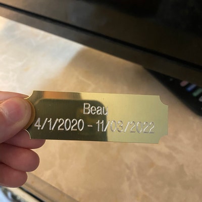 Trophy Plate 1 X 3 CUSTOM Engraved Aluminum Plate/free SHIPPING ...