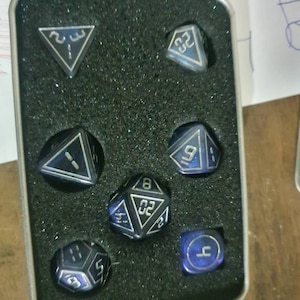 Aurora Snowcap Sharp Edge Dice Snow Dice Holo Foil Dice Holographic ...