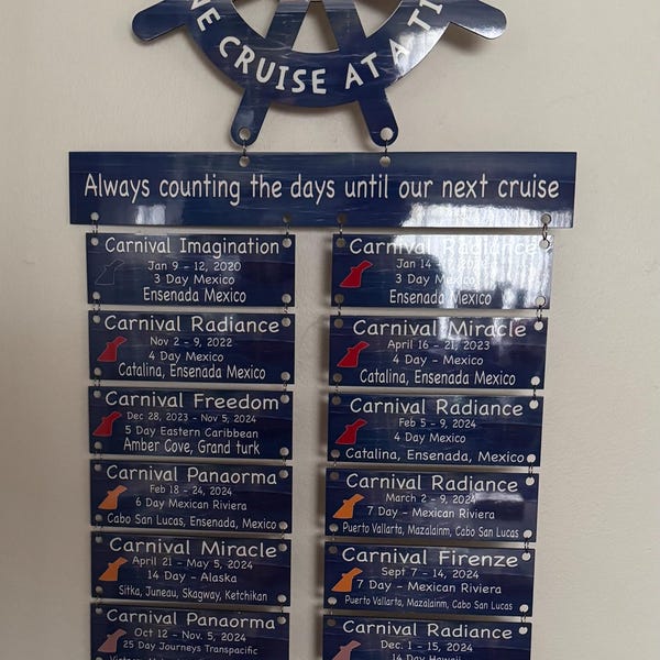 Personalized Carnival Cruise Duck Tags: Carnival Cruise Sign and Sail ...