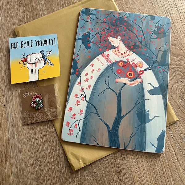 Sticker Pack With Ukrainian Symbols, Ukrainian Stickers Set, Gifts From ...