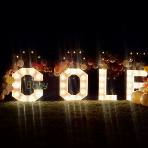 8 Light up Letter Light up Name Light up Name Sign - Etsy
