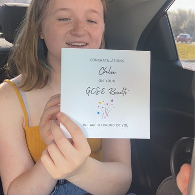 GCSE Congratulations Card GCSE Results Card, A-levels Congratulations ...