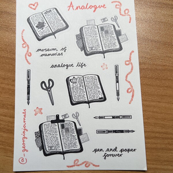 Journaling Sticker, Die Cut Sticker for Journals, Journal Cover ...