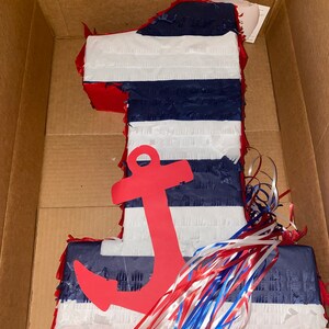 Fast Shipping Large Nautical Theme Number One Pinata 24 | Etsy