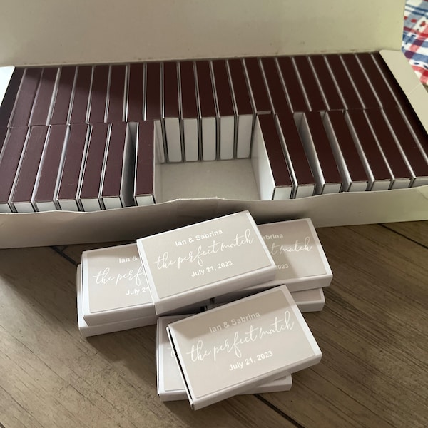 Wedding BULK Matches Set of 50, the Perfect Match Personalized Matches ...