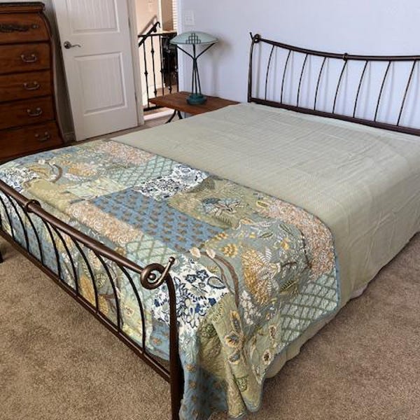 Antique Iron Industrial Style Elemental Dreams Bed IRIS | Industrial ...