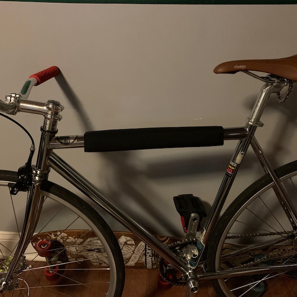 Bike Top Tube Protector Black Nylon Cordura Fixed Gear Bike Polo Frame ...