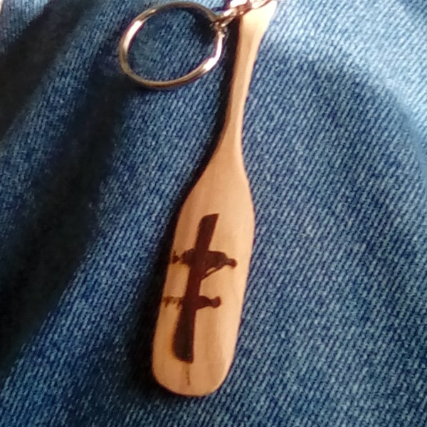 Personalized Canoe Paddle Keychain - Etsy